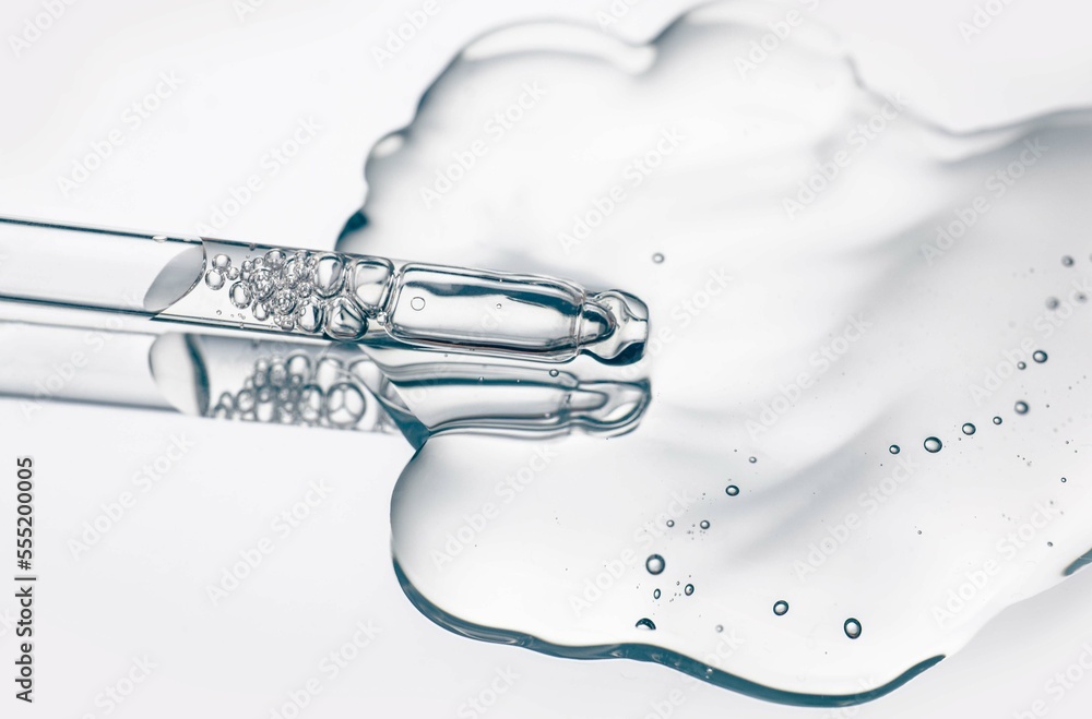 Cosmetic texture serum emulsion drop with pipette dropper の Stock フォト ...