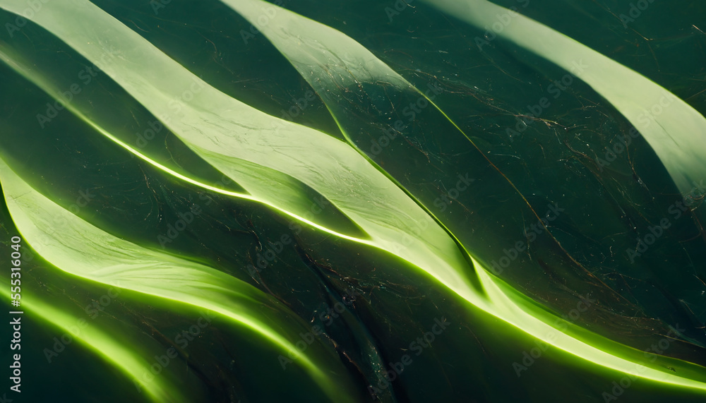 Abstract organic green lines flowing background, trendy green abstract ...