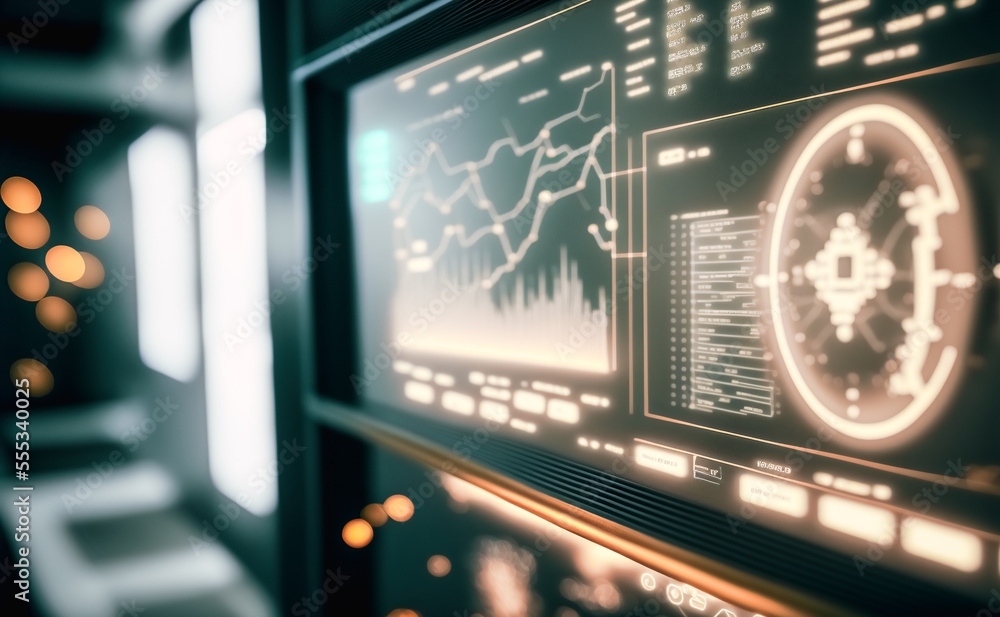 Digital technology high tech background. High technology and big data a ...