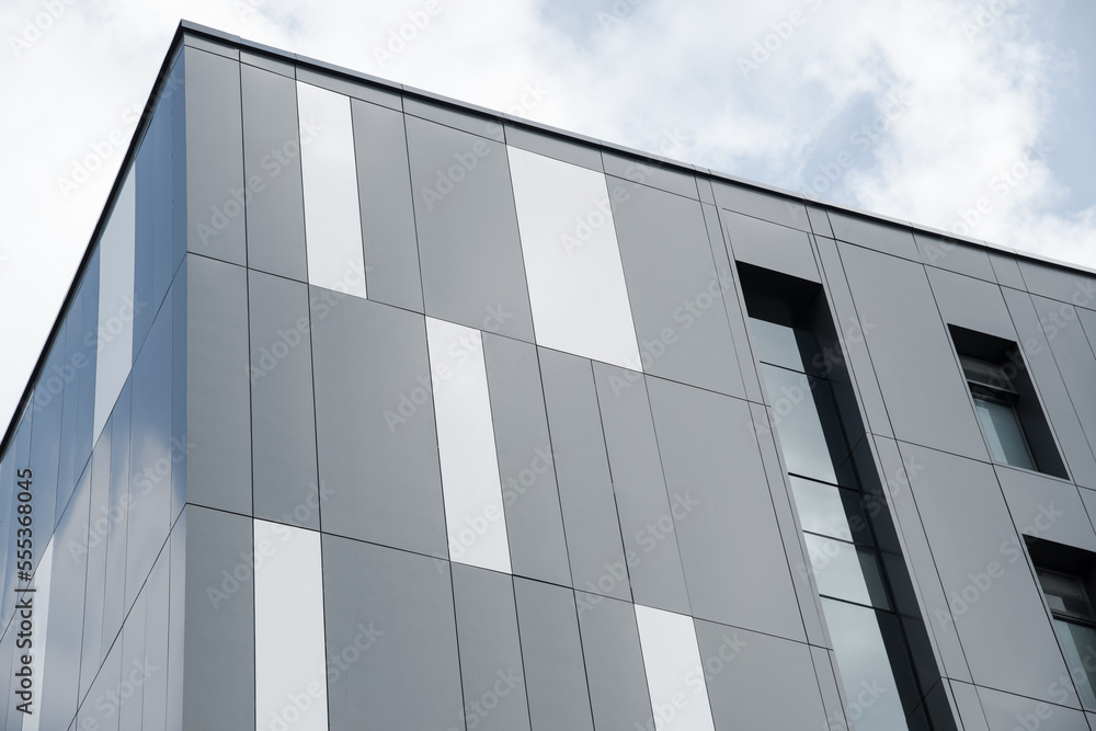 modern office building aluminium composite panel facade cladding ...