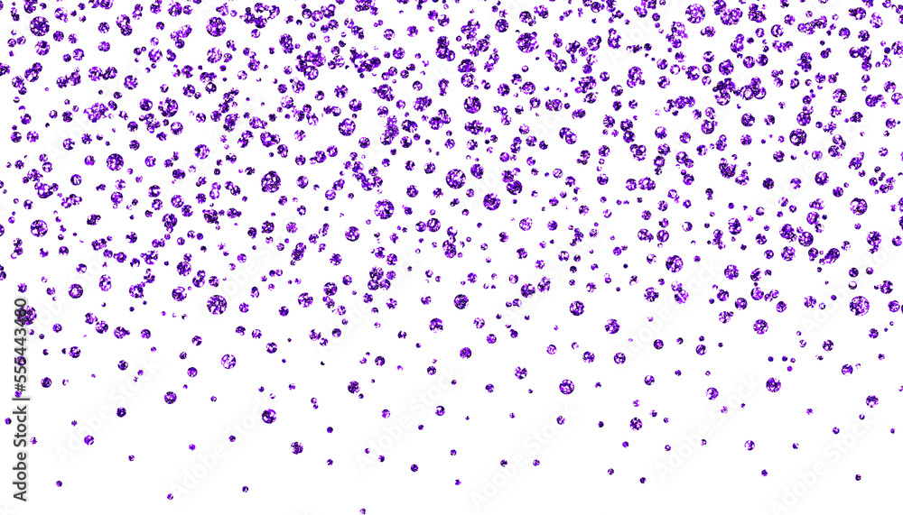 Ilustración de Stock Sparkling Glitter Confetti Overlay Transparent PNG ...