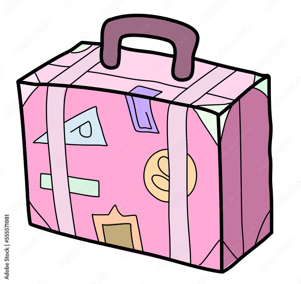 bag cartoon doodle kawaii anime coloring page cute illustration drawing ...