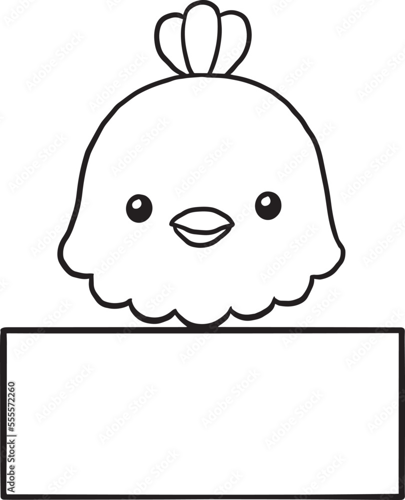 chicken cartoon doodle kawaii anime coloring page cute illustration ...