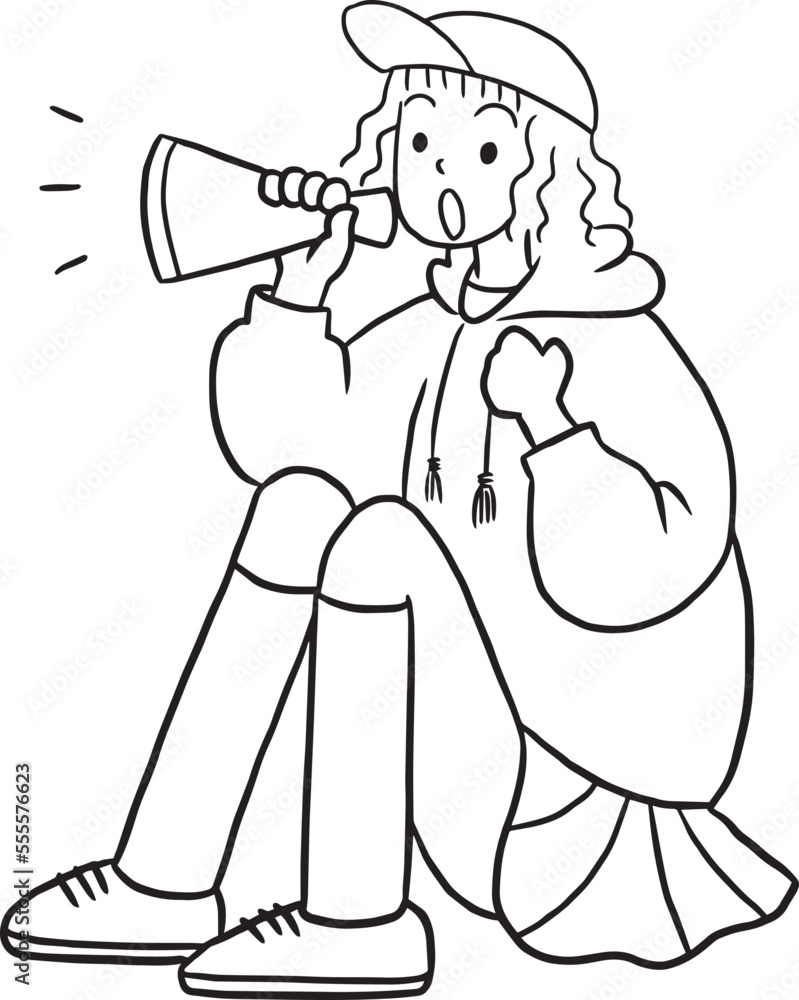 cartoon doodle kawaii anime coloring page cute illustration drawing ...