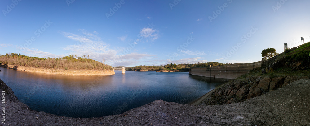 The Castelo do Bode dam (Portuguese: Barragem de Castelo do Bode) dams ...