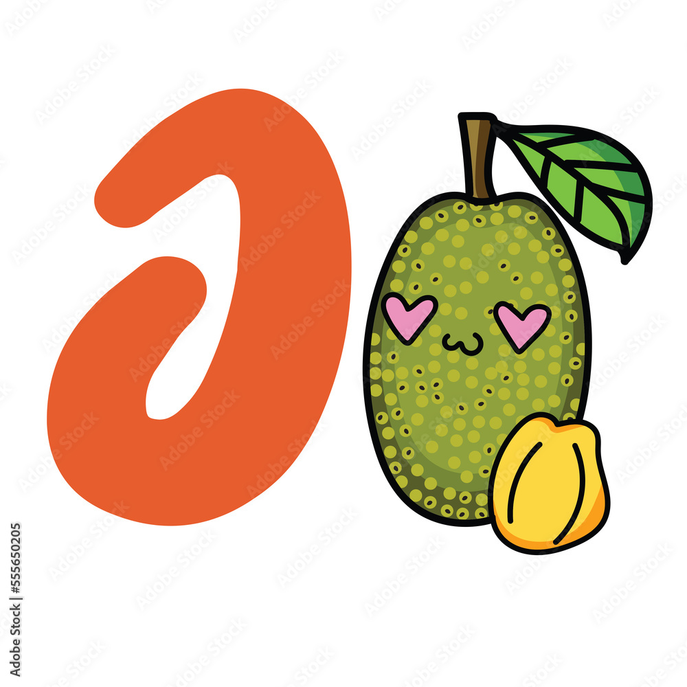 Fruit Alphabet Clip Art, Fruit A to Z Clipart, Cute a-z Clipart ,Clip ...