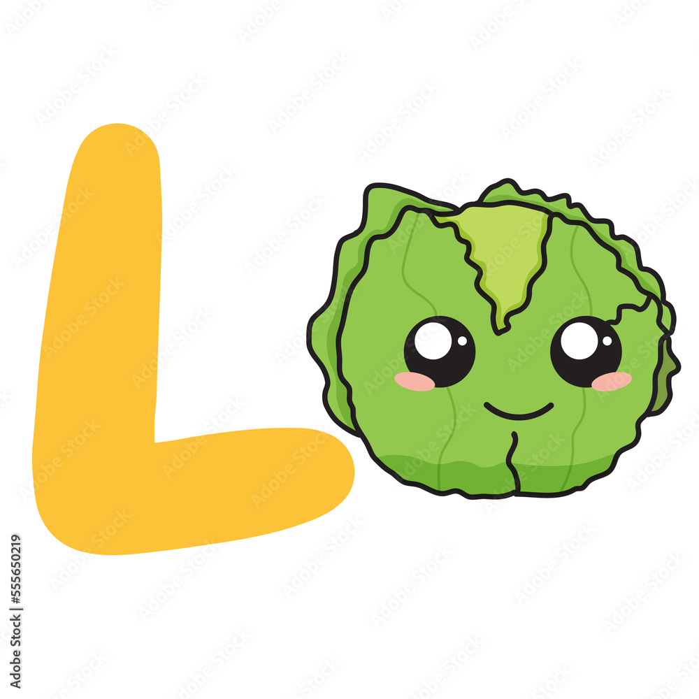 Illustration Stock Fruit Alphabet Clip Art, Fruit A to Z Clipart, Cute ...