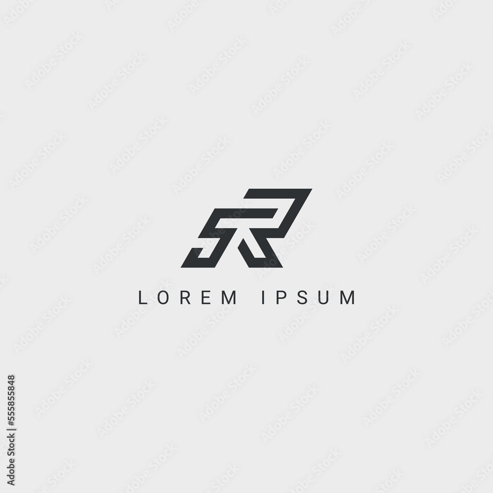 Alphabet letter RS, SR icon logo vector. Stock Vector | Adobe Stock