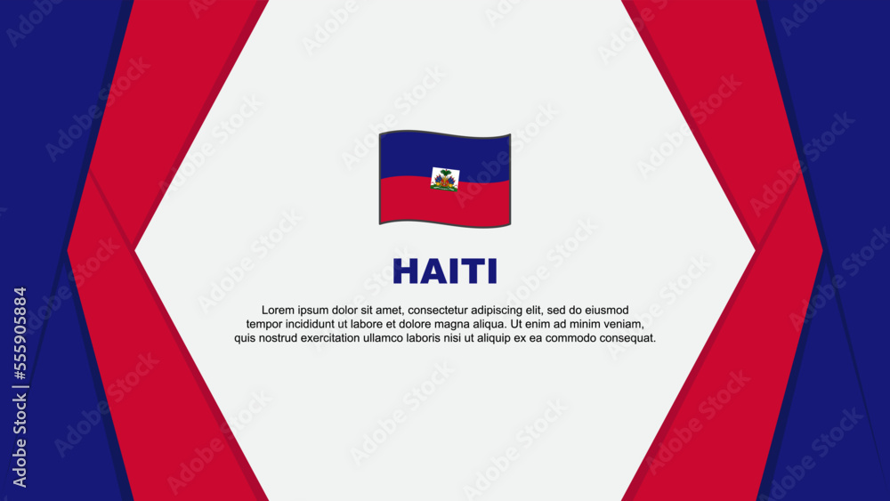 Haiti Flag Abstract Background Design Template. Haiti Independence Day ...