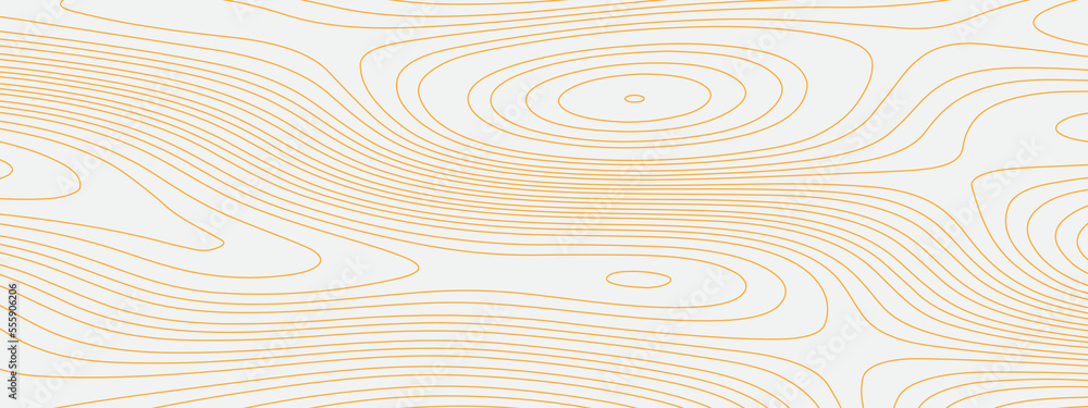 Orange and white wavy abstract topographic map contour, lines Pattern ...