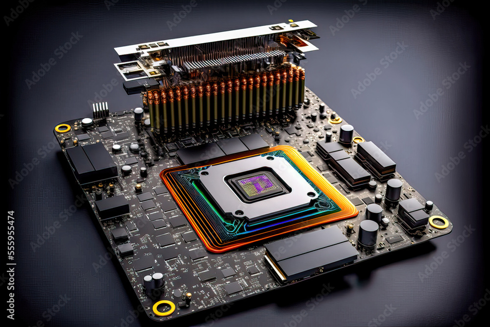 Computer 4.5 CPU Motherboard New Technologie Microcomputer Chip ...