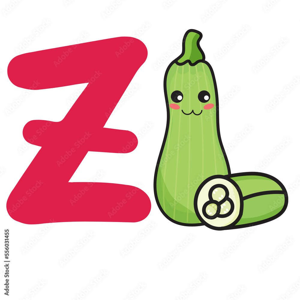 Illustration Stock Fruit Alphabet Clip Art, Fruit A to Z Clipart, Cute ...