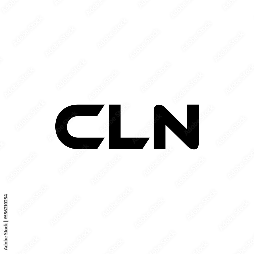 CLN letter logo design with white background in illustrator, vector ...
