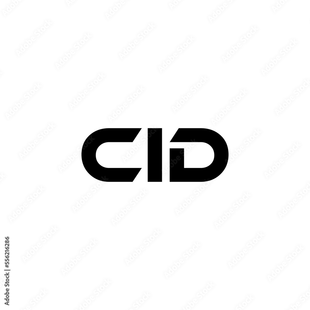 CID letter logo design with white background in illustrator, vector ...