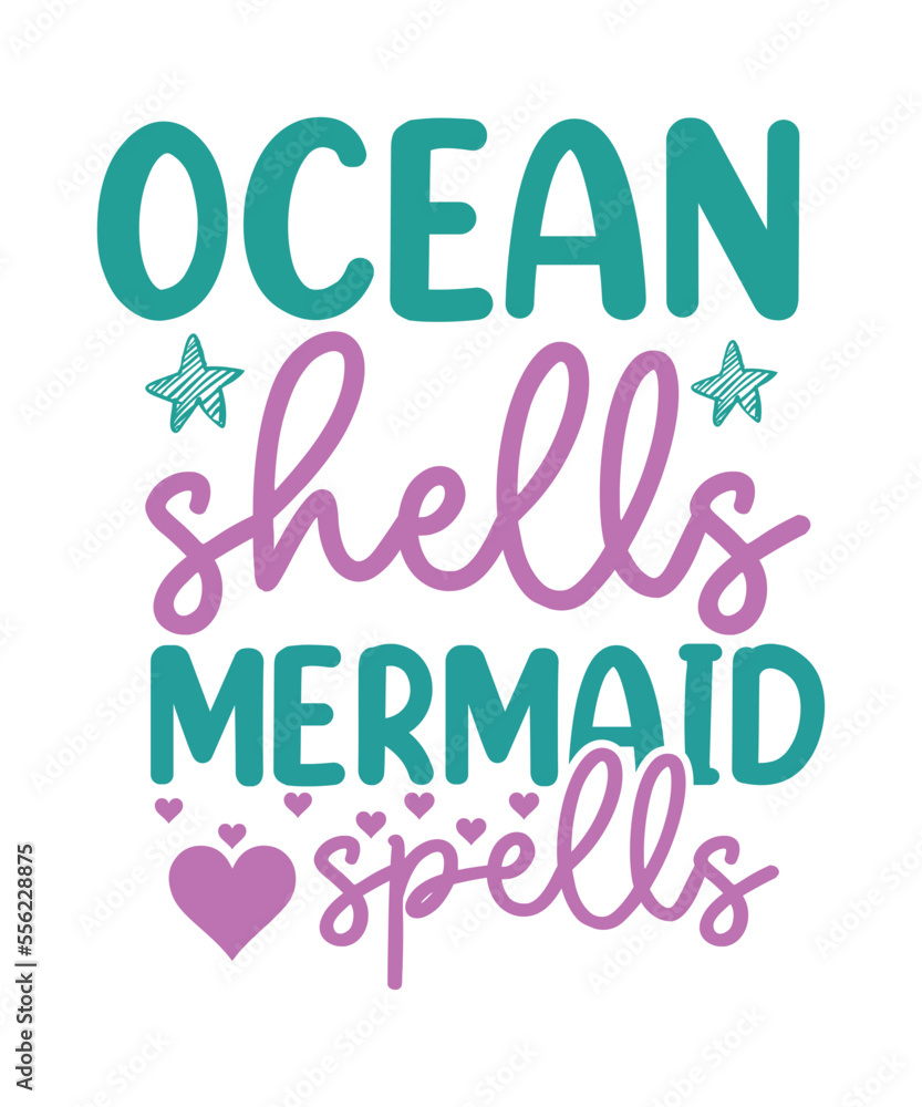 Vector de Stock mermaid vector, little mermaid vector, mermaids clipart ...