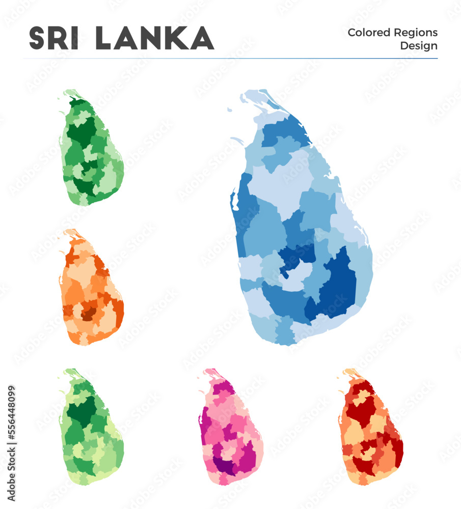 Sri Lanka map collection. Borders of Sri Lanka for your infographic ...