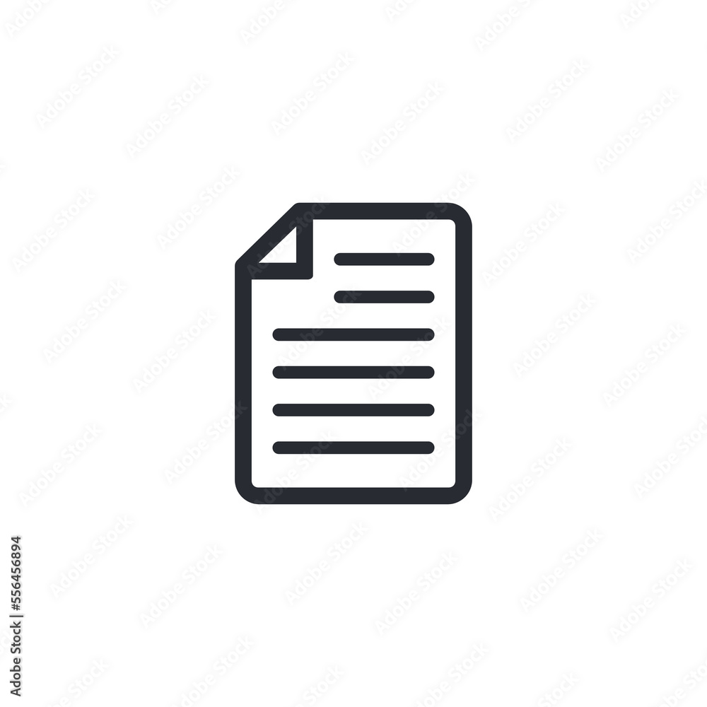 Document icon. Paper icon. Prepare document. Personal document ...