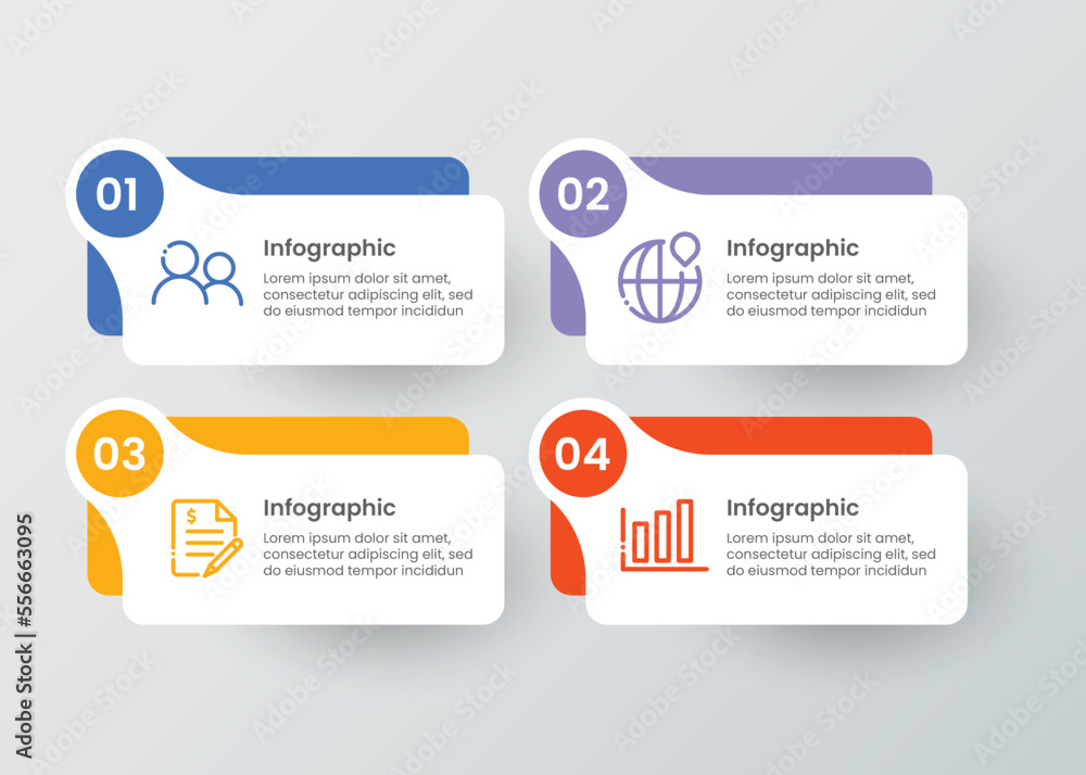 Infographic business banner template design Stock Vector | Adobe Stock