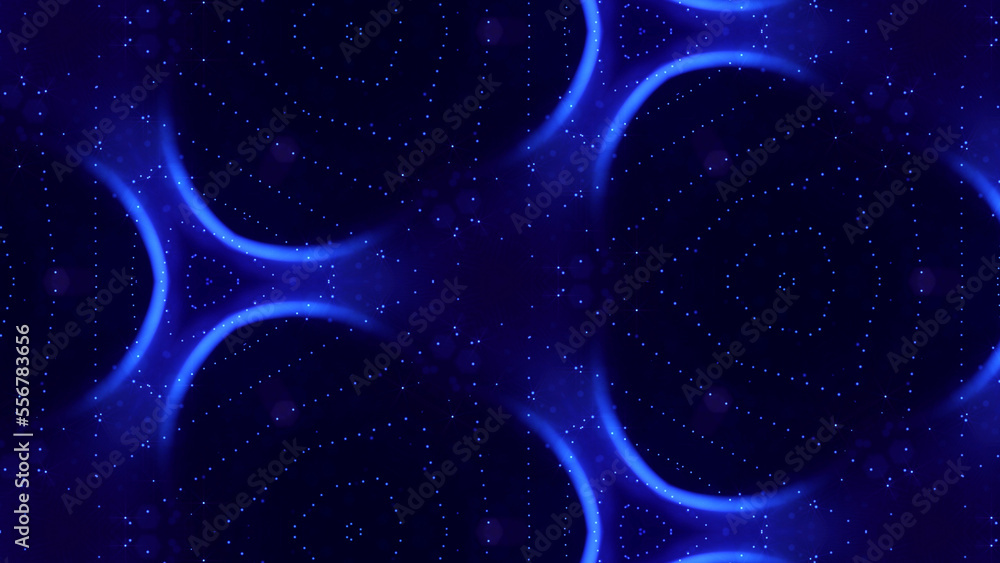 Stock-Illustration „Blue motion design background with symmetrical ...