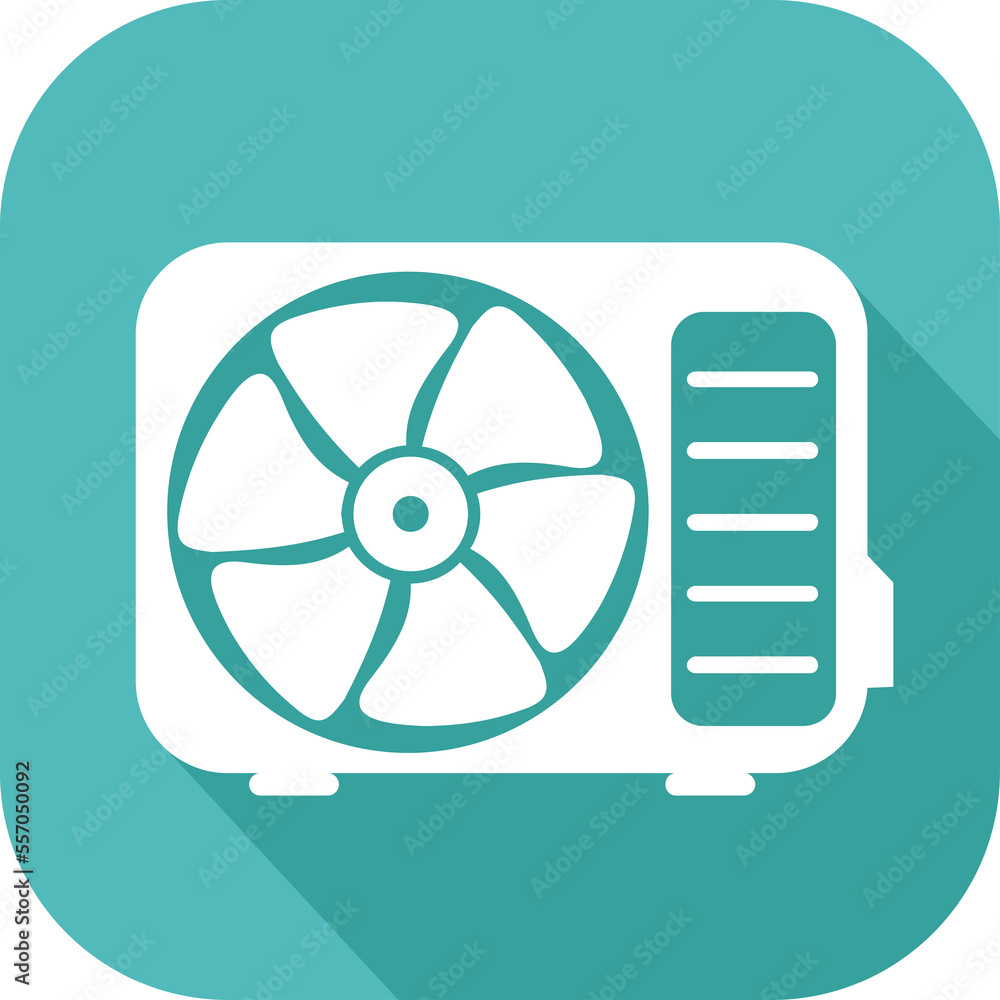 Icon of a reversible heat pump system for air conditioning in PNG ...