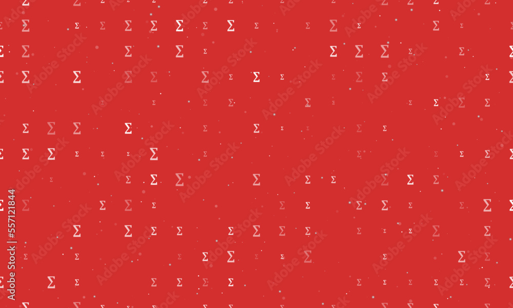 Seamless background pattern of evenly spaced white sigma symbols of ...