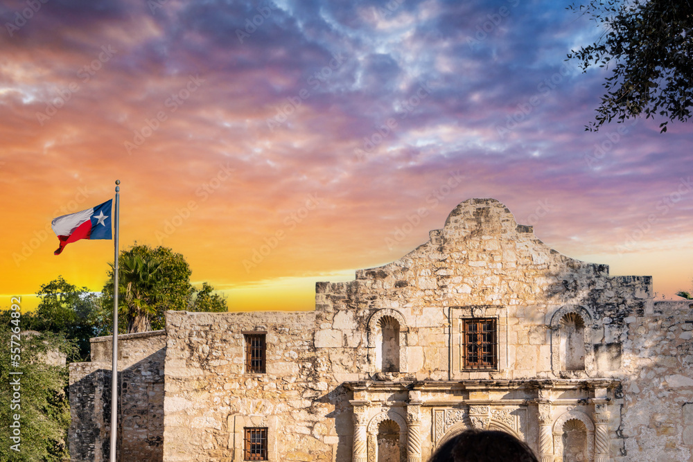Alamo at sunset Stock Photo | Adobe Stock