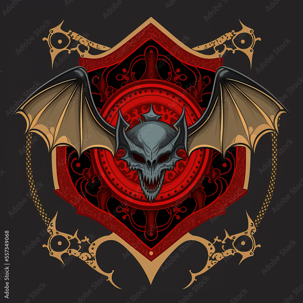 Vampire Clan Logo Symbol v3 Stock Illustration | Adobe Stock