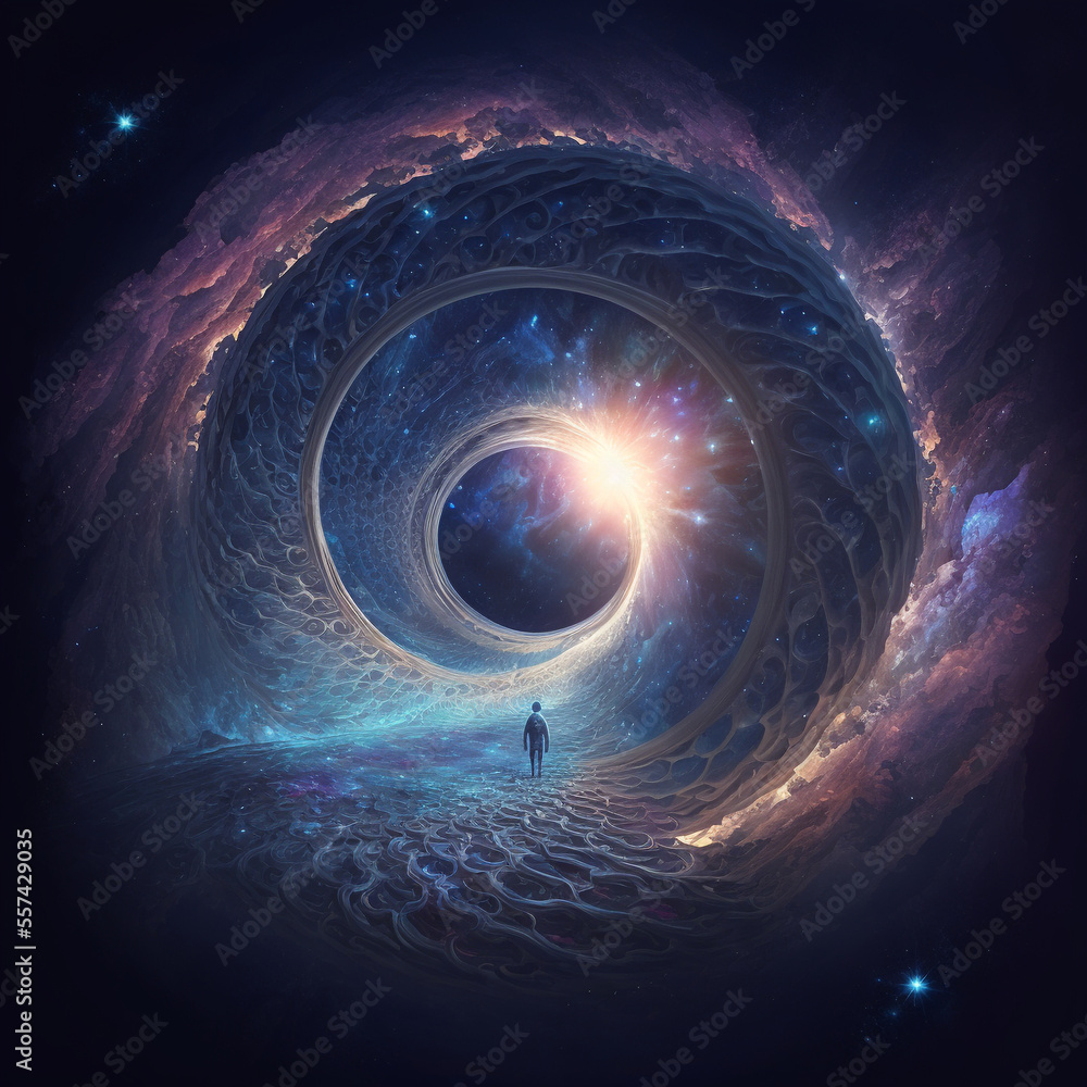 Ai generated art of space, galaxy, other dimension, surrealism, astral world, ethereal world ...