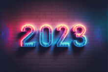 Neon Year 2023 Free Stock Photo - Public Domain Pictures