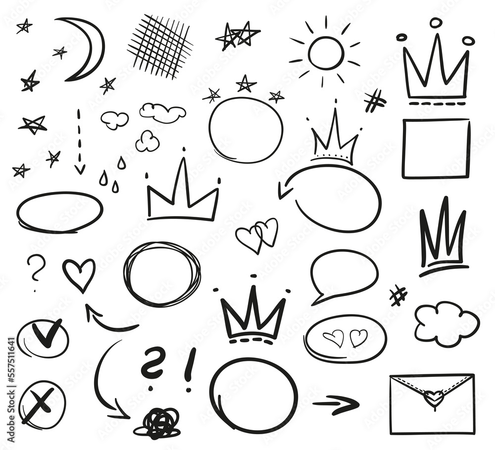 Ilustrace Infographic elements on isolation background. Collection of ...