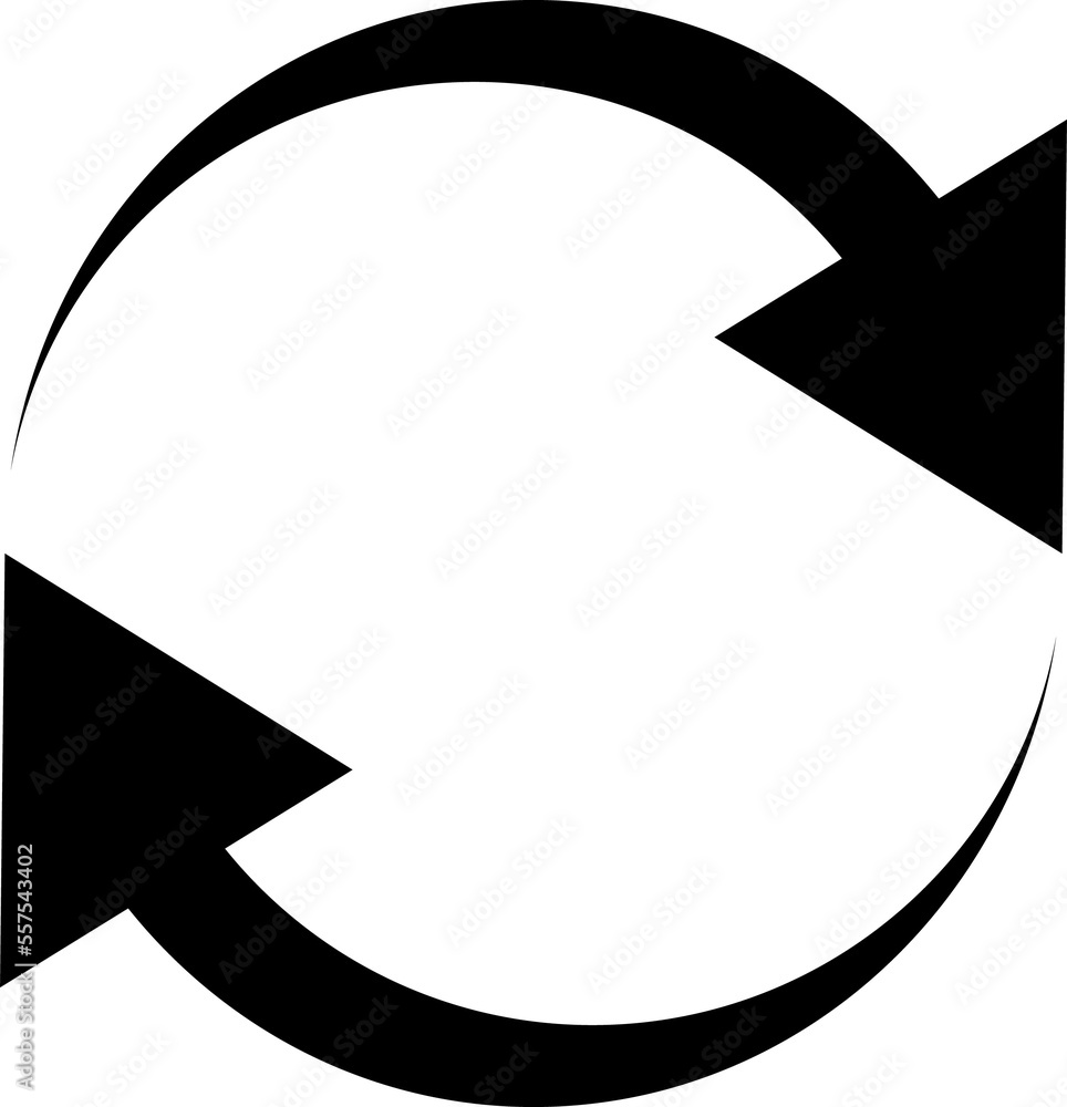 Recycle icon arrow symbol. Recycling cycle sign. Recycled logo, png illustration Stock ...