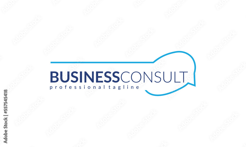 Business consulting logo corporation template Stock Vector | Adobe Stock