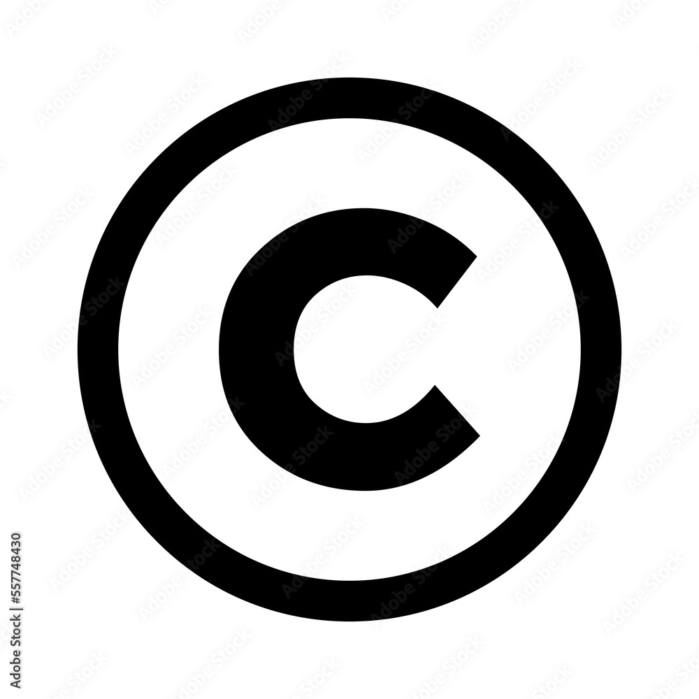 C Symbol trademark on Transparent Background Stock Photo | Adobe Stock