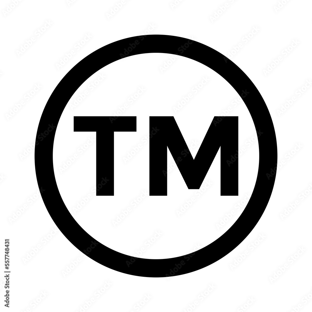 TM Symbol trademark on Transparent Background Stock Photo | Adobe Stock