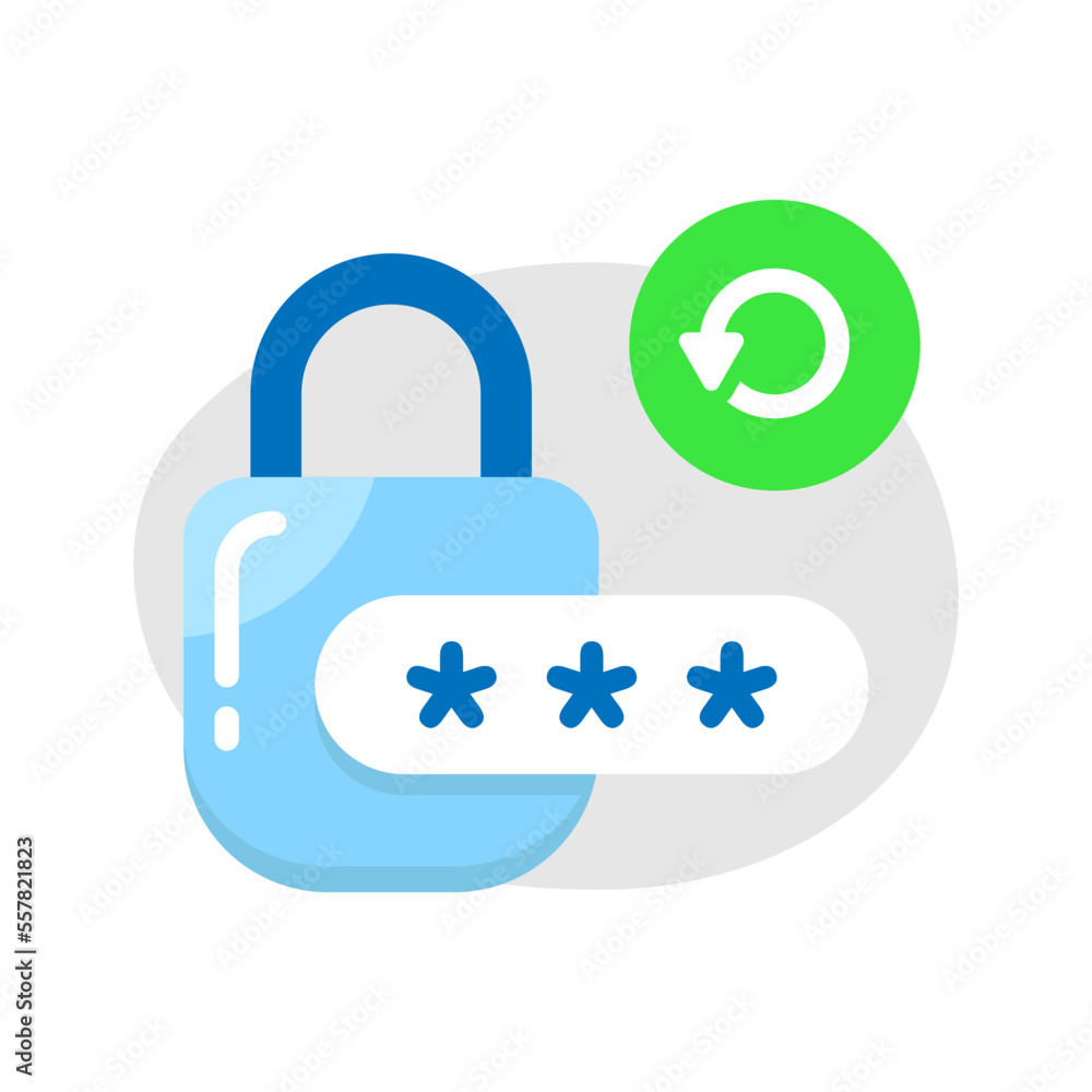 change password regularly concept illustration flat design vector eps10 ...