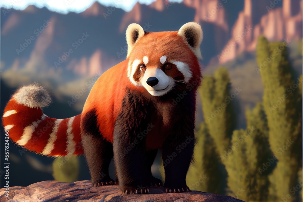 Giant Red Panda-- The red panda symbolizes compromise, patience, and ...