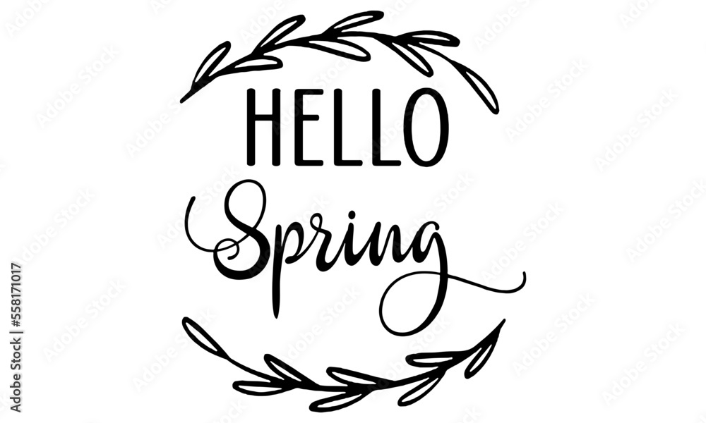 Hello Spring SVG, welcome spring svg, porch sign svg, spring door sign ...
