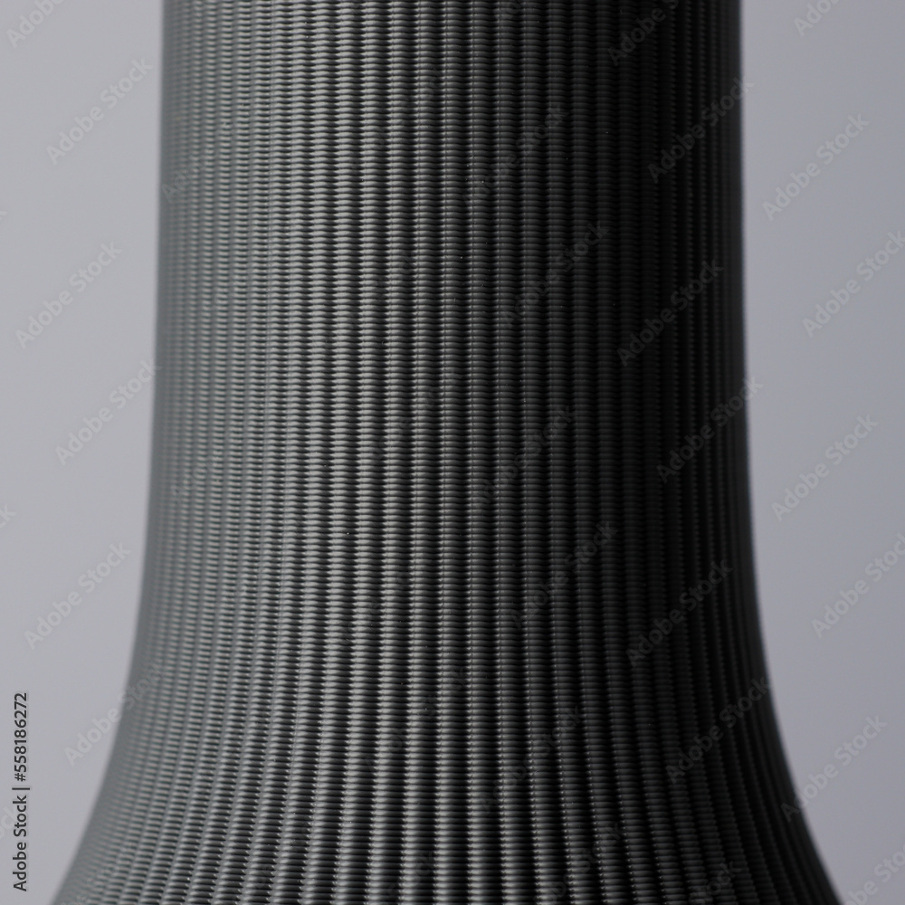 Surface texture with lines, 3D printed object Stock Illustration ...