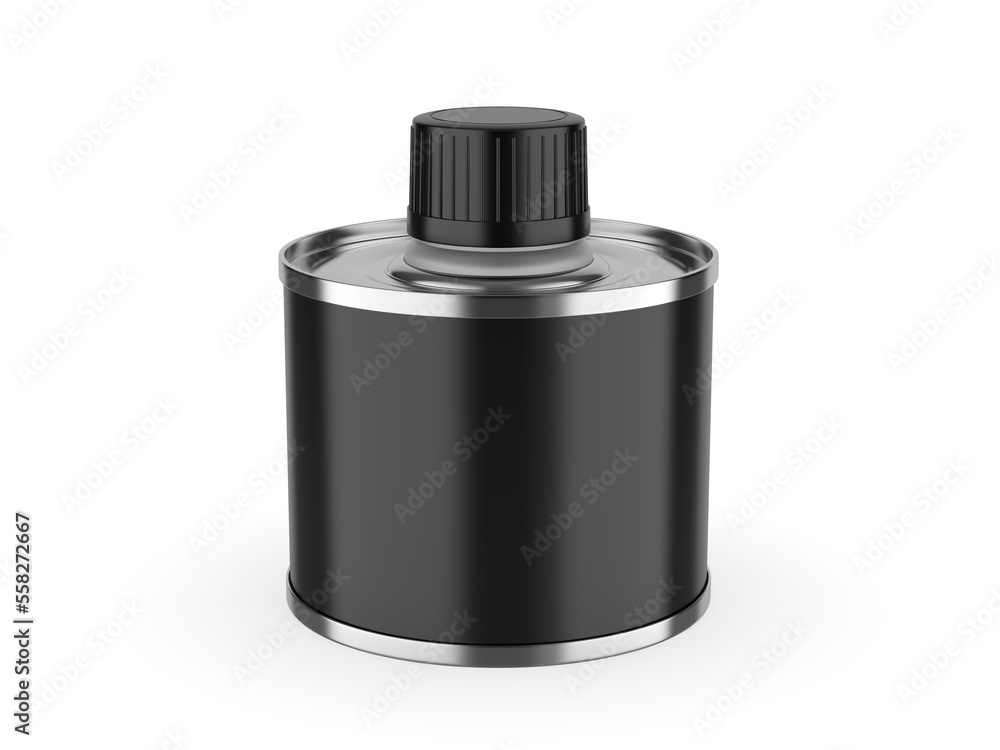 Blank oil tin can for branding. 3d render illustration. Stock ...