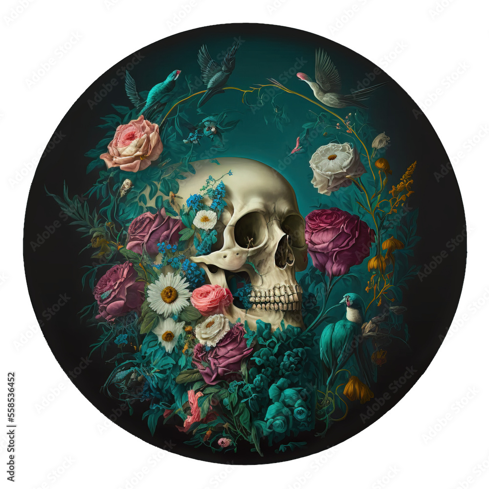 4K resolution or higher, transparently processed, memento mori ...