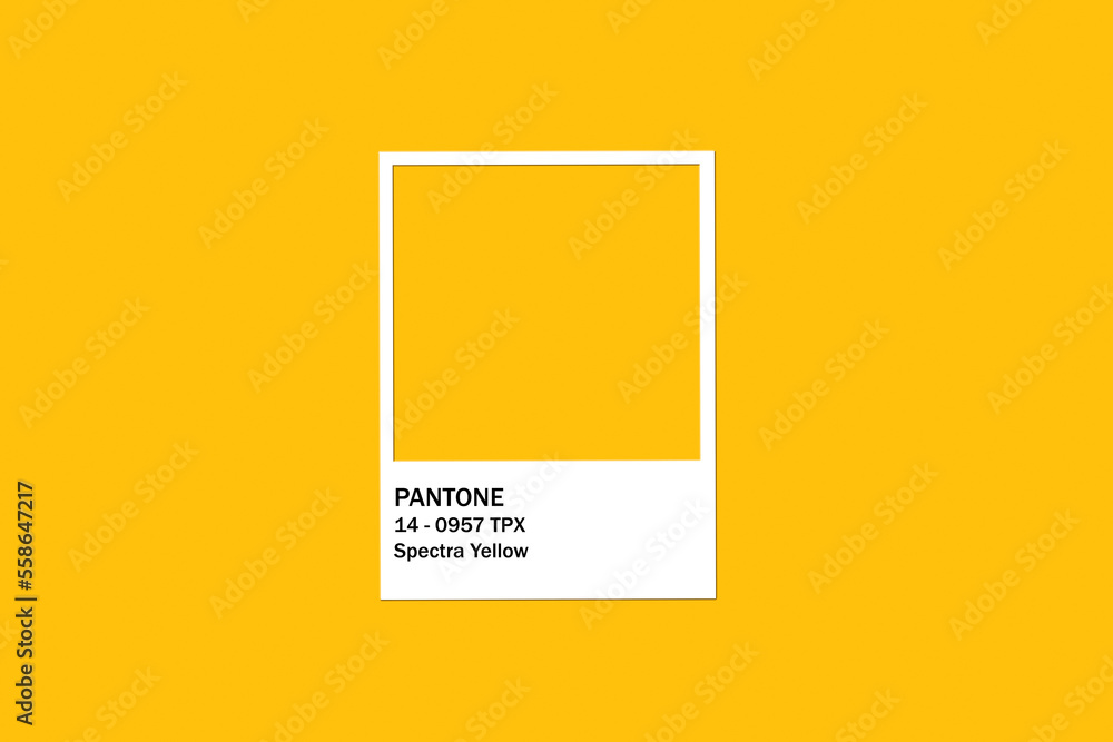Foto de Stock Pantone amarillo. 14-0957 TPX Spectra Yellow | Adobe Stock