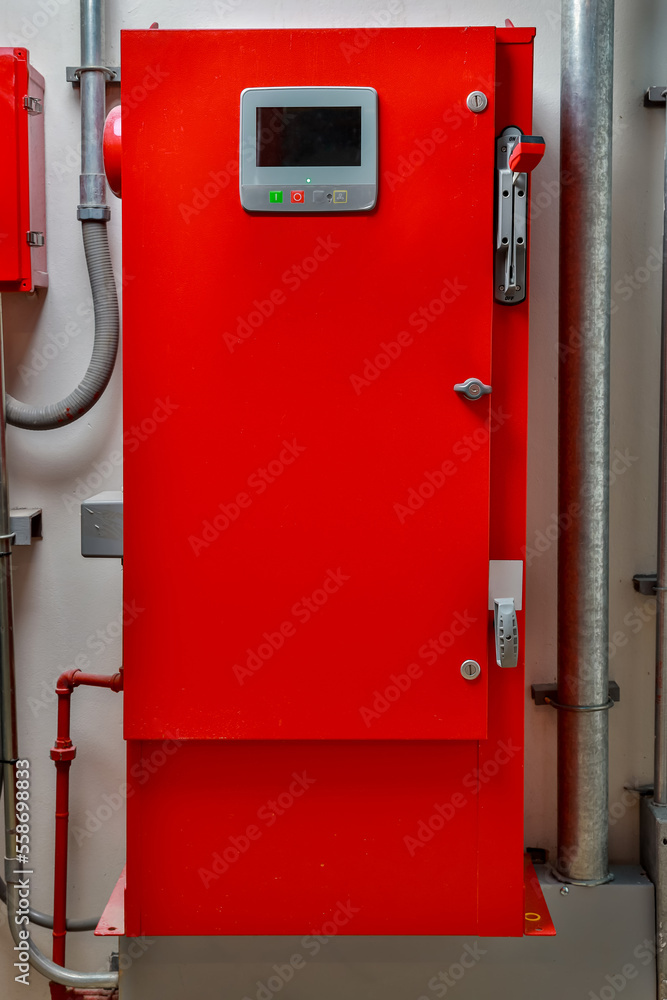 Fire alarm control panel for fire suppression system. Industrial fire ...