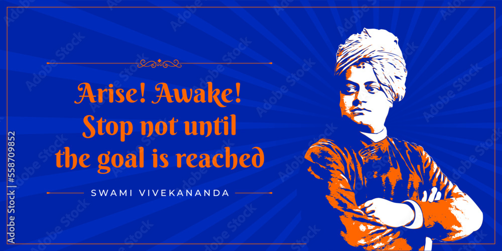 "Arise! Awake! Stop not until the goal is reached" Quote template ...