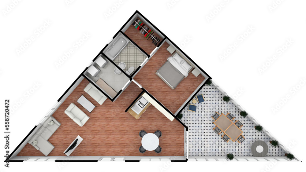 Ultramodern house designs. Triangle house. Floor plan triangle. Floor ...
