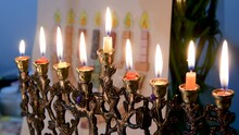 Menorah All Candles Free Stock Photo - Public Domain Pictures