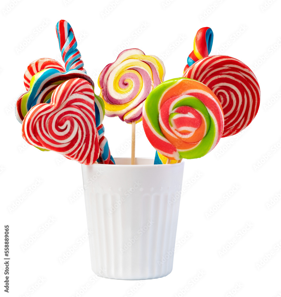 Lollipops on transparent background. png file Stock Photo | Adobe Stock