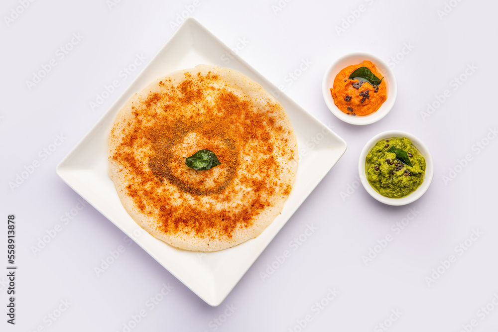 Podi Dosa or dosai is a south indian spicy and delicious recipe with ...