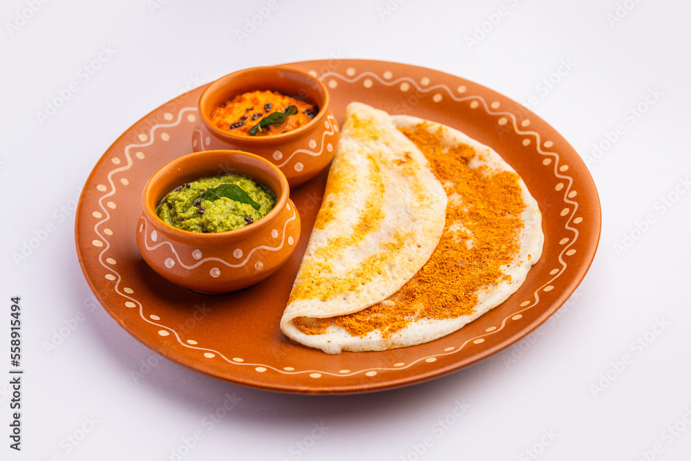 Podi Dosa or dosai is a south indian spicy and delicious recipe with ...