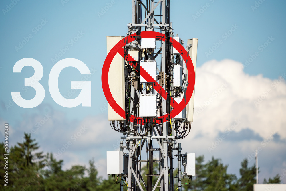 End of life for 3rd generation or 3G cell mobile networks illustrated ...
