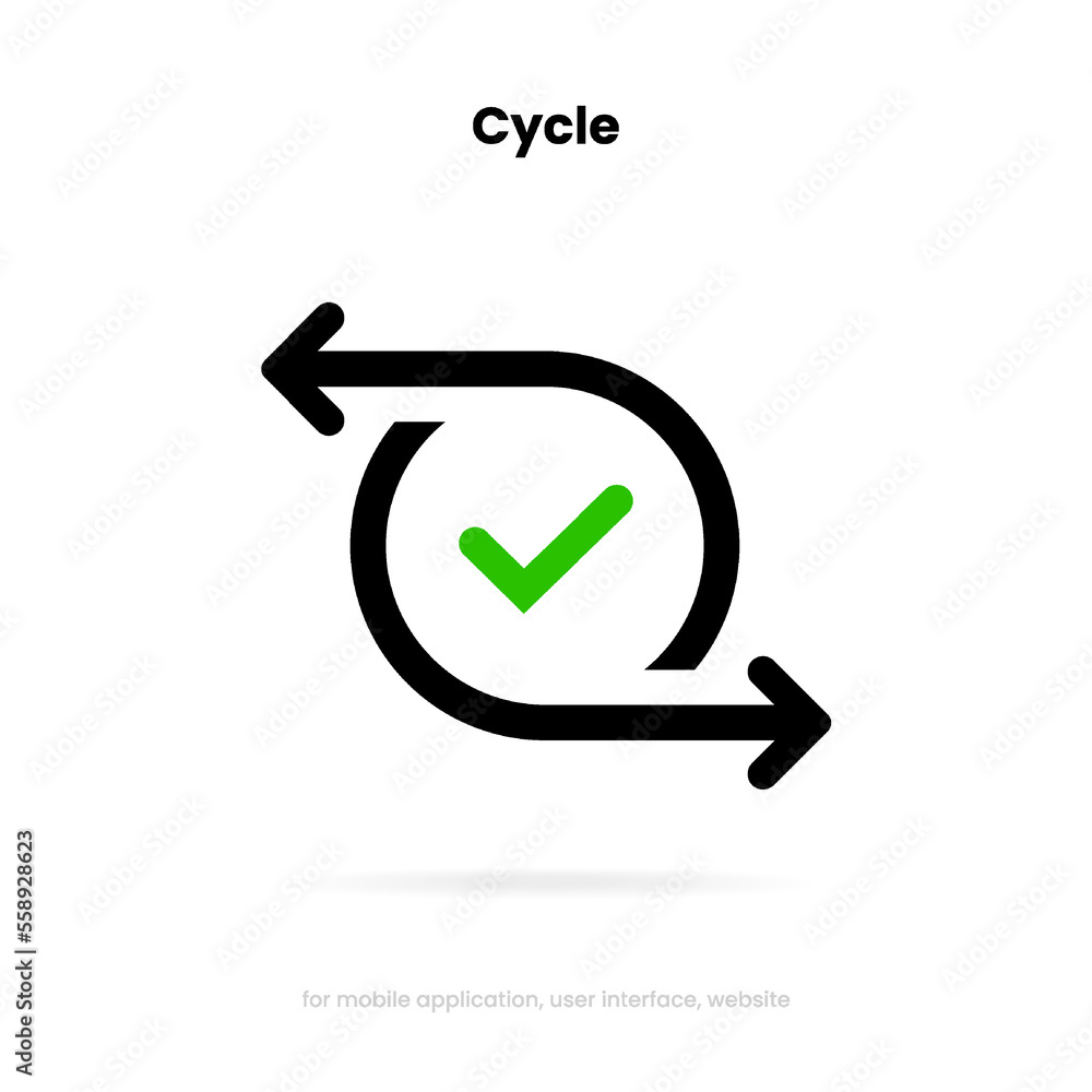 Vector de Stock Isolated vector elements. Minimal modern sync, reload ...